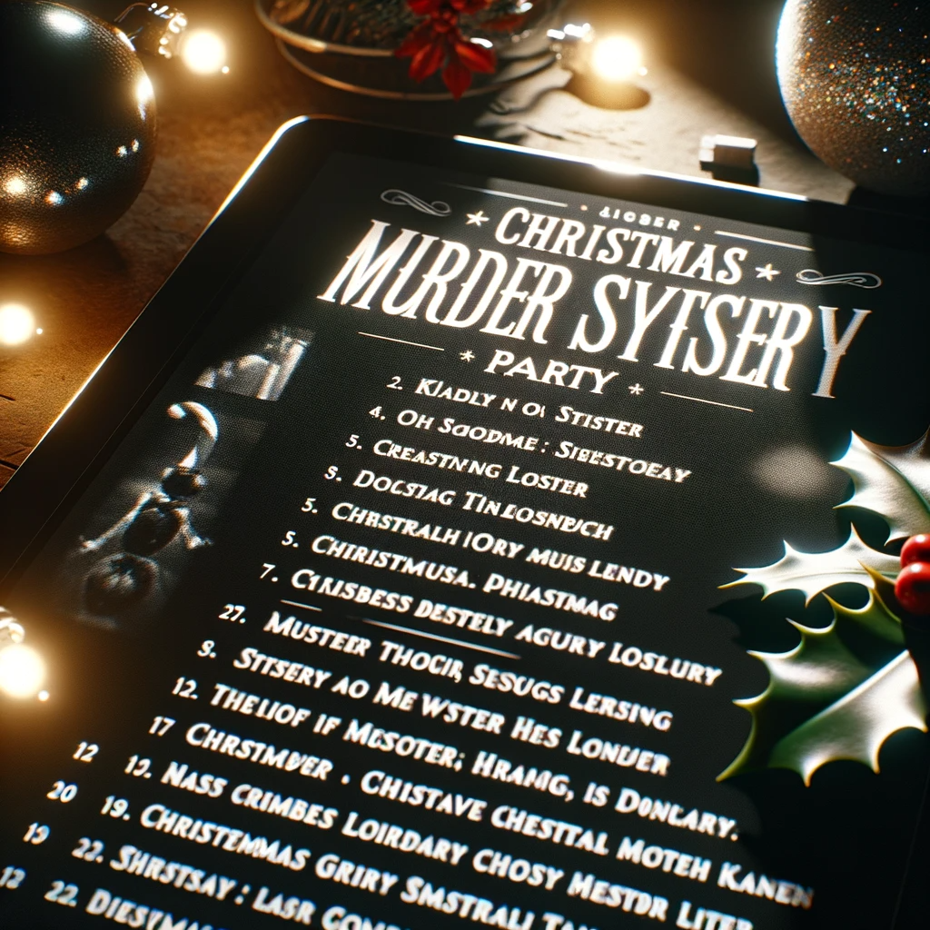 Ultimate Christmas Murder Mystery Party Playlist
